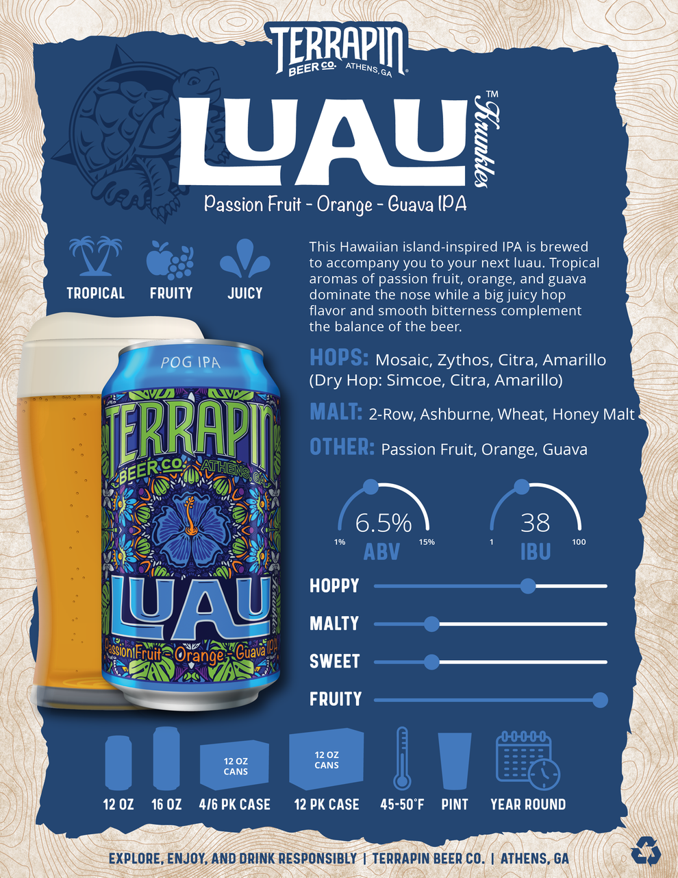 Luau Krunkles IPA – Terrapin Beer Co.